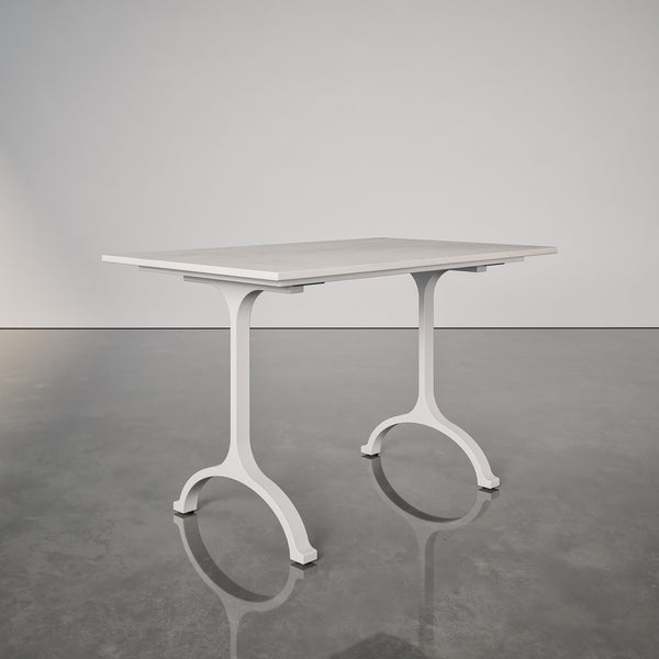 Steel & Stone Wishbone Table - Hugo & Hoby