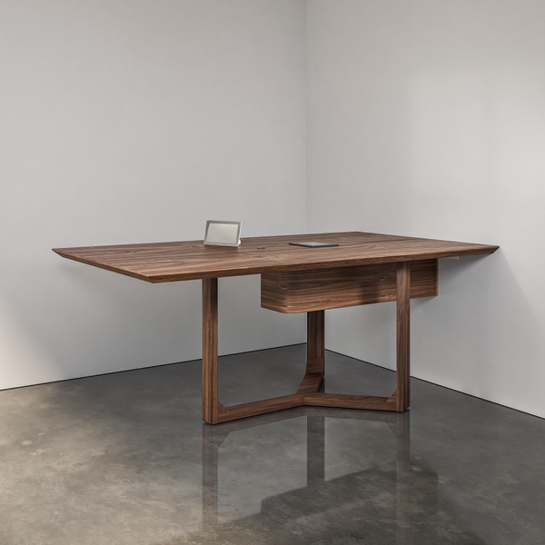 AV Meeting Table - Wood Base - Hugo & Hoby