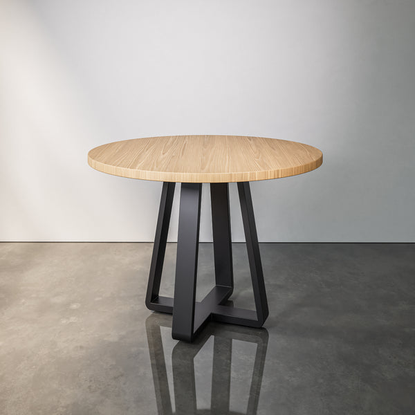 Wood & Steel Cross Frame Table - Hugo & Hoby