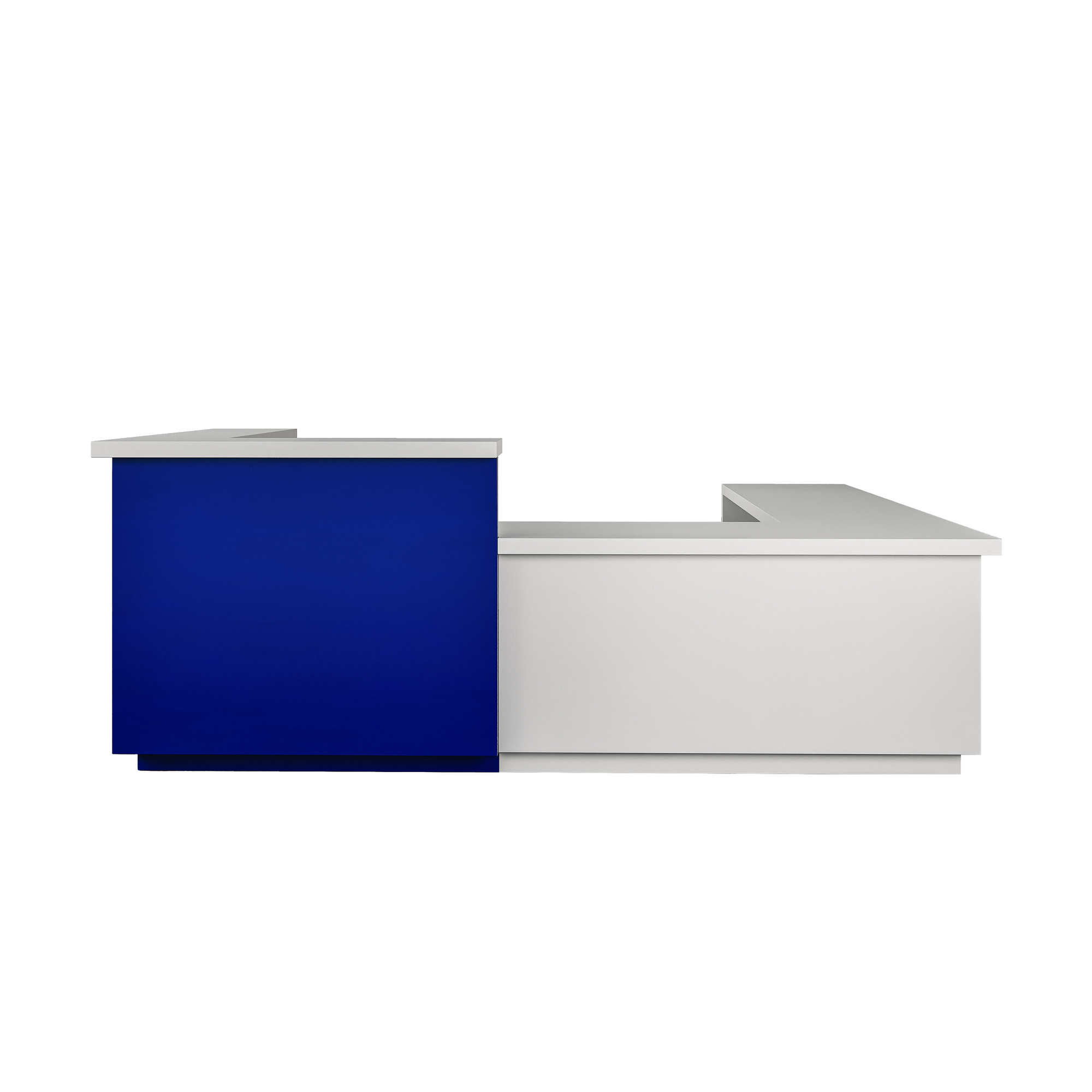 L-Shaped Laminate Reception Desk - Hugo & Hoby
