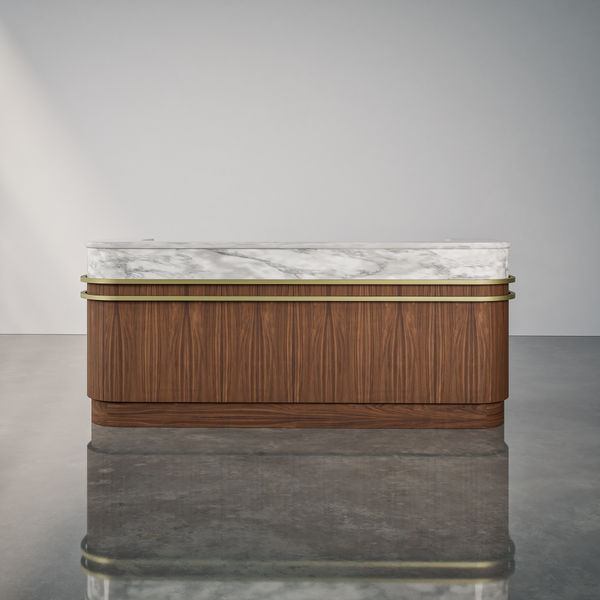 Curved U-Shaped Reception Desk - Hugo & Hoby